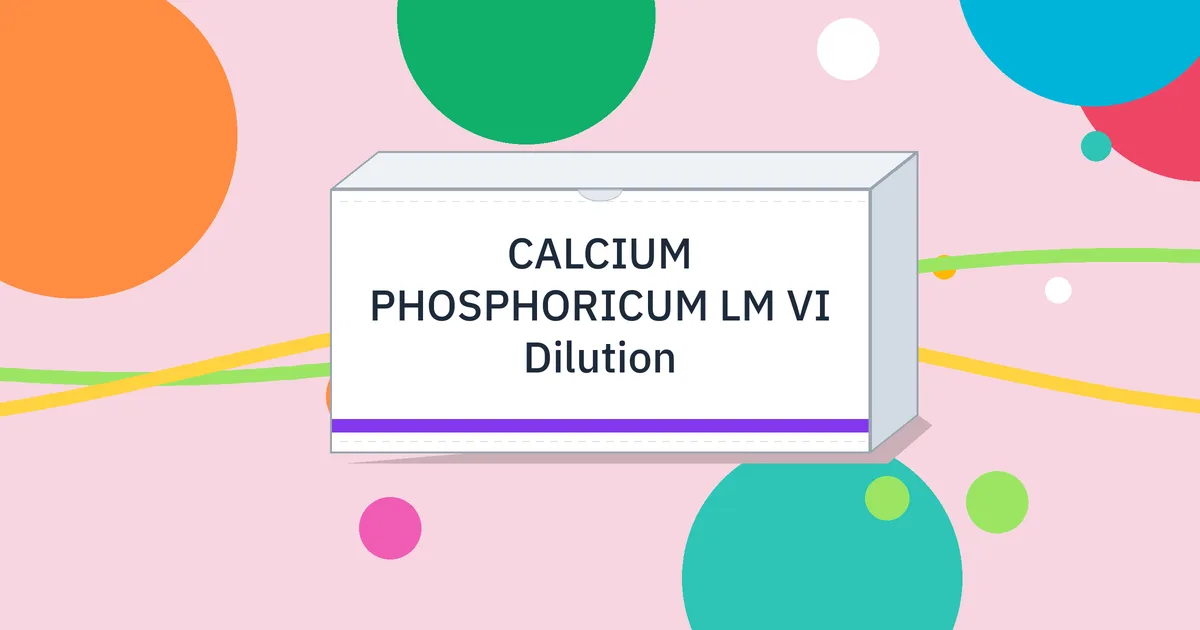 Symbolbild: Packung mit der Aufschrift CALCIUM PHOSPHORICUM LM VI Dilution (PZN 02667961) – Verfügbarkeit und Bezug in Apotheken in Frankfurt am Main