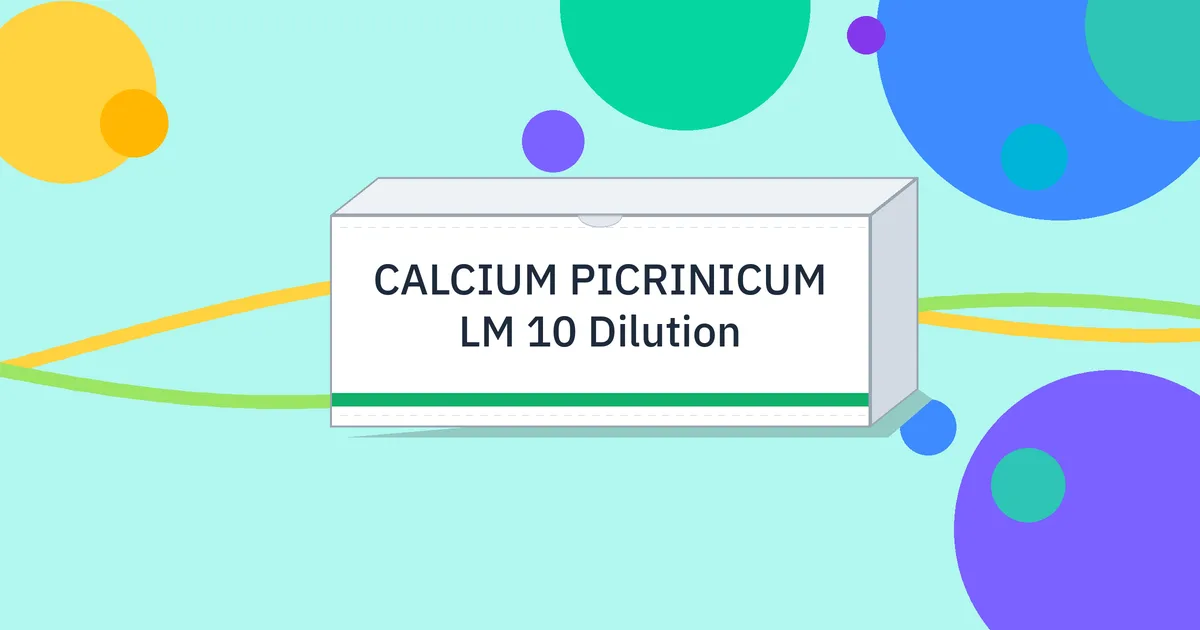 Symbolbild: Packung mit der Aufschrift CALCIUM PICRINICUM LM 10 Dilution (PZN 13410662) – Verfügbarkeit und Bezug in Apotheken in Frankfurt am Main