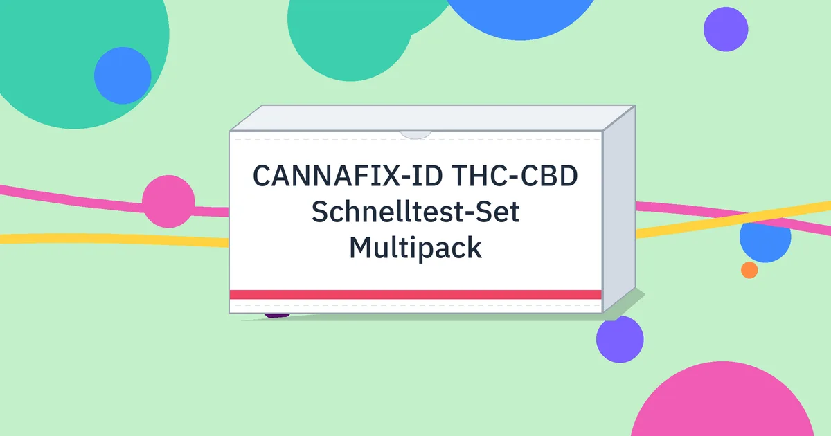 Symbolbild: Packung mit der Aufschrift CANNAFIX-ID THC-CBD Schnelltest-Set Multipack (PZN 19493867) – Verfügbarkeit und Bezug in Apotheken in Frankfurt am Main
