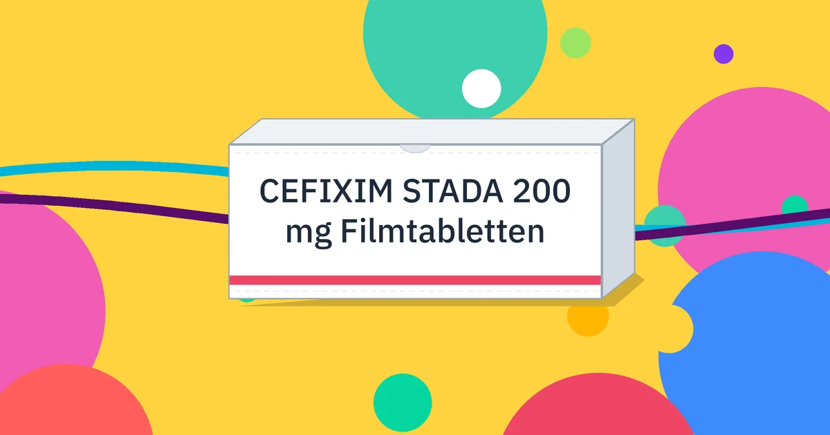 Symbolbild: Packung mit der Aufschrift CEFIXIM STADA 200 mg Filmtabletten (PZN 05124089) – Verfügbarkeit und Bezug in Apotheken in Frankfurt am Main