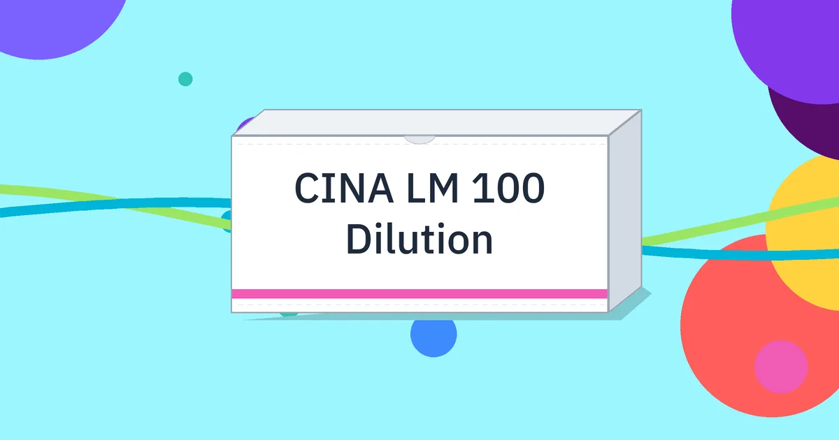 Symbolbild: Packung mit der Aufschrift CINA LM 100 Dilution (PZN 12819774) – Verfügbarkeit und Bezug in Apotheken in Frankfurt am Main