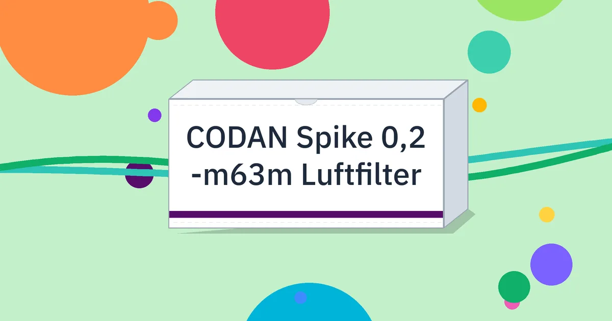 Symbolbild: Packung mit der Aufschrift CODAN Spike 0,2 -m63m Luftfilter (PZN 11216039) – Verfügbarkeit und Bezug in Apotheken in Frankfurt am Main