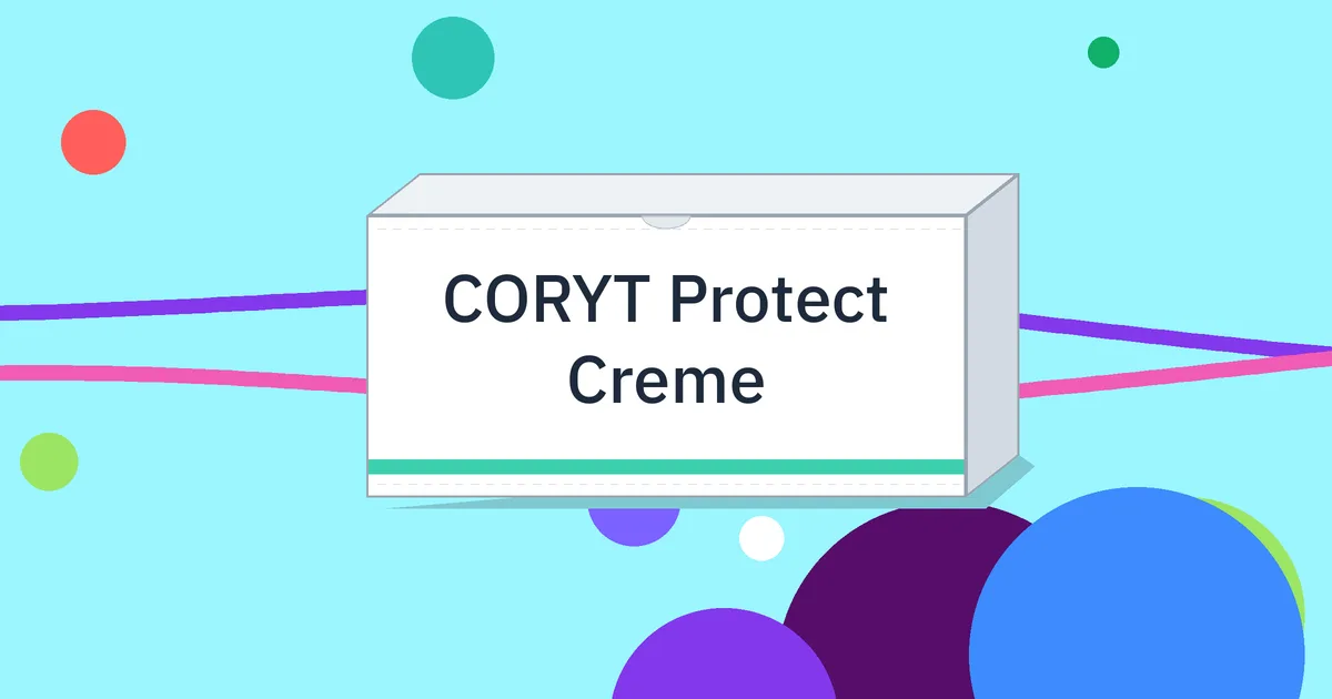 Symbolbild: Packung mit der Aufschrift CORYT Protect Creme (PZN 02163887) – Verfügbarkeit und Bezug in Apotheken in Frankfurt am Main