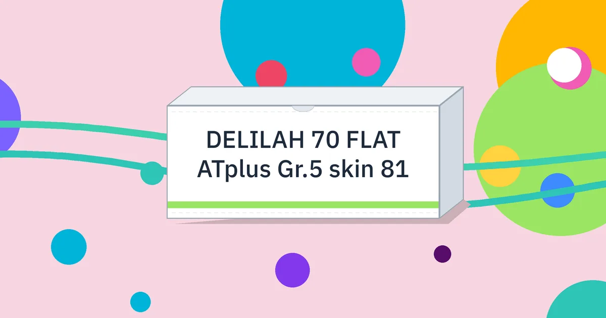 Symbolbild: Packung mit der Aufschrift DELILAH 70 FLAT ATplus Gr.5 skin 81 (PZN 13848766) – Verfügbarkeit und Bezug in Apotheken in Frankfurt am Main