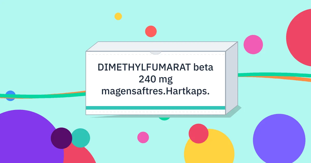 Symbolbild: Packung mit der Aufschrift DIMETHYLFUMARAT beta 240 mg magensaftres.Hartkaps. (PZN 18723383) – Verfügbarkeit und Bezug in Apotheken in Frankfurt am Main