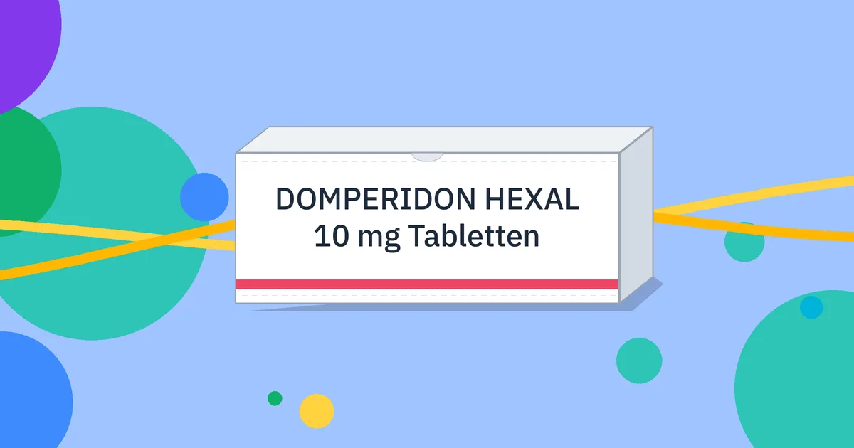 Symbolbild: Packung mit der Aufschrift DOMPERIDON HEXAL 10 mg Tabletten (PZN 02462118) – Verfügbarkeit und Bezug in Apotheken in Frankfurt am Main