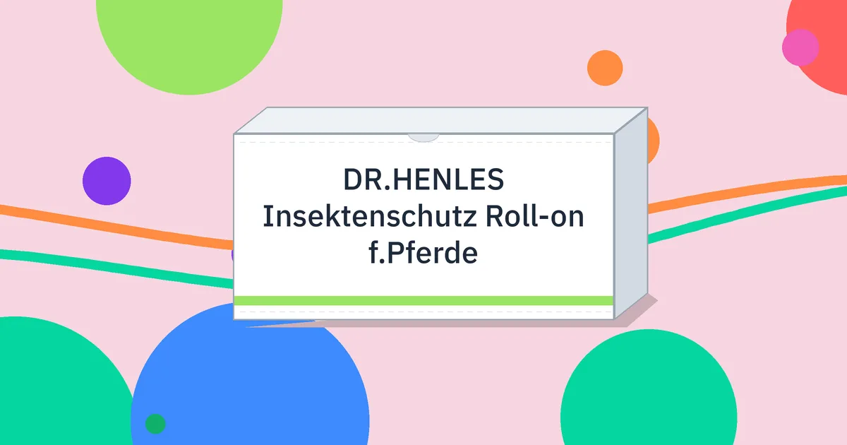 Symbolbild: Packung mit der Aufschrift DR.HENLES Insektenschutz Roll-on f.Pferde (PZN 16038186) – Verfügbarkeit und Bezug in Apotheken in Frankfurt am Main