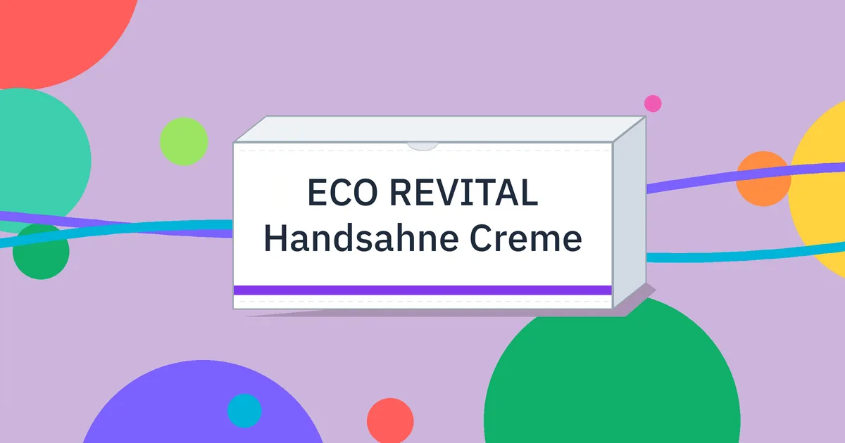 Symbolbild: Packung mit der Aufschrift ECO REVITAL Handsahne Creme (PZN 17842654) – Verfügbarkeit und Bezug in Apotheken in Frankfurt am Main