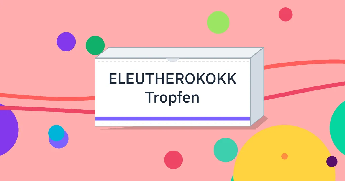 Symbolbild: Packung mit der Aufschrift ELEUTHEROKOKK Tropfen (PZN 11052164) – Verfügbarkeit und Bezug in Apotheken in Frankfurt am Main