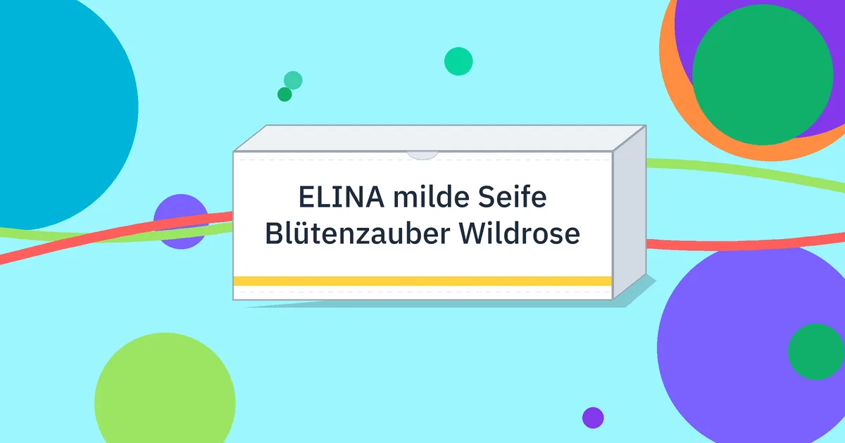 Symbolbild: Packung mit der Aufschrift ELINA milde Seife Blütenzauber Wildrose (PZN 17382804) – Verfügbarkeit und Bezug in Apotheken in Frankfurt am Main