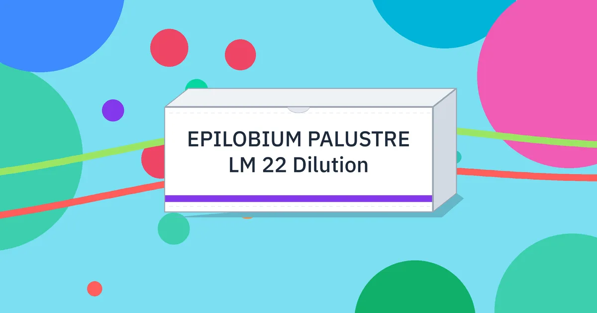Symbolbild: Packung mit der Aufschrift EPILOBIUM PALUSTRE LM 22 Dilution (PZN 13472226) – Verfügbarkeit und Bezug in Apotheken in Frankfurt am Main