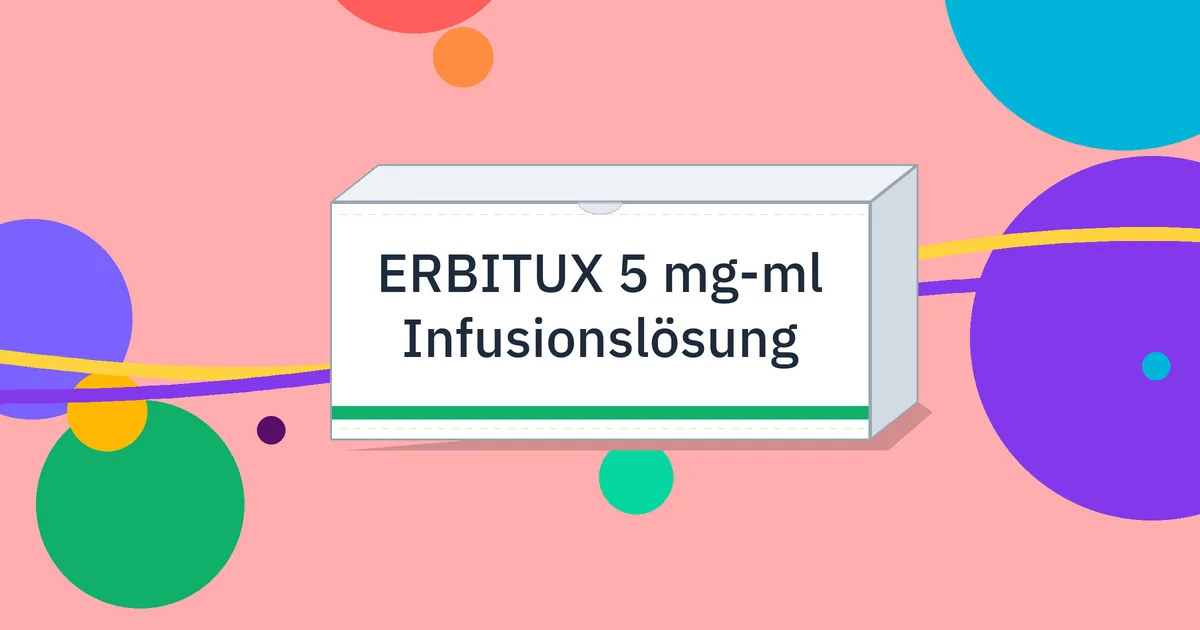 Symbolbild: Packung mit der Aufschrift ERBITUX 5 mg-ml Infusionslösung (PZN 07337487) – Verfügbarkeit und Bezug in Apotheken in Frankfurt am Main
