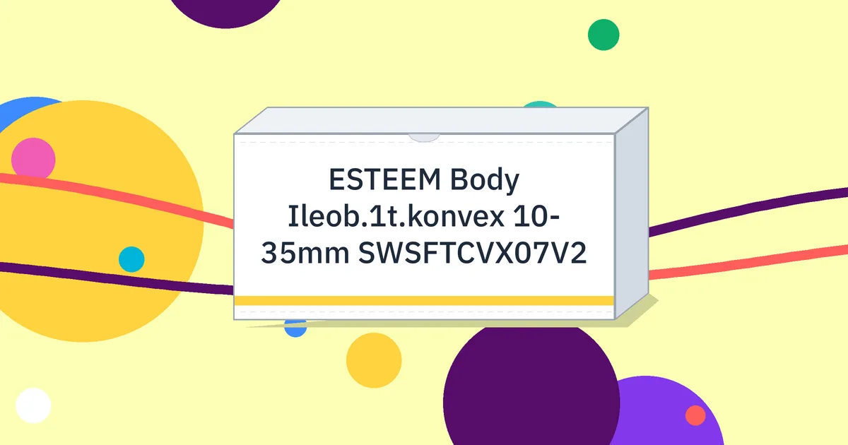 Symbolbild: Packung mit der Aufschrift ESTEEM Body Ileob.1t.konvex 10-35mm SWSFTCVX07V2 (PZN 18837572) – Verfügbarkeit und Bezug in Apotheken in Frankfurt am Main