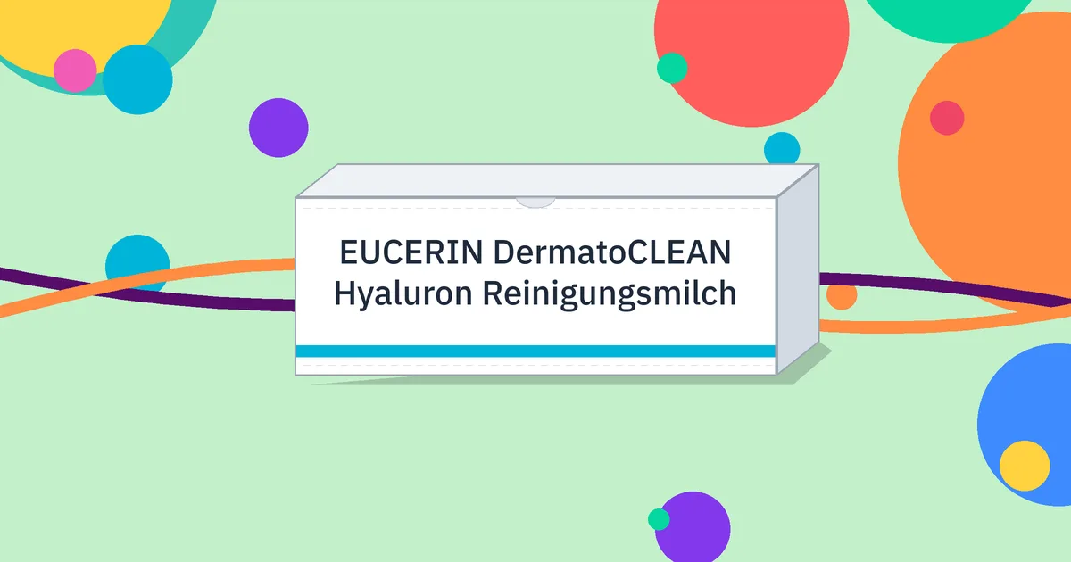 Symbolbild: Packung mit der Aufschrift EUCERIN DermatoCLEAN Hyaluron Reinigungsmilch (PZN 16143109) – Verfügbarkeit und Bezug in Apotheken in Frankfurt am Main