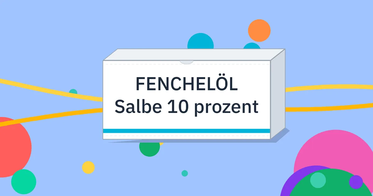 Symbolbild: Packung mit der Aufschrift FENCHELÖL Salbe 10 prozent (PZN 16673652) – Verfügbarkeit und Bezug in Apotheken in Frankfurt am Main