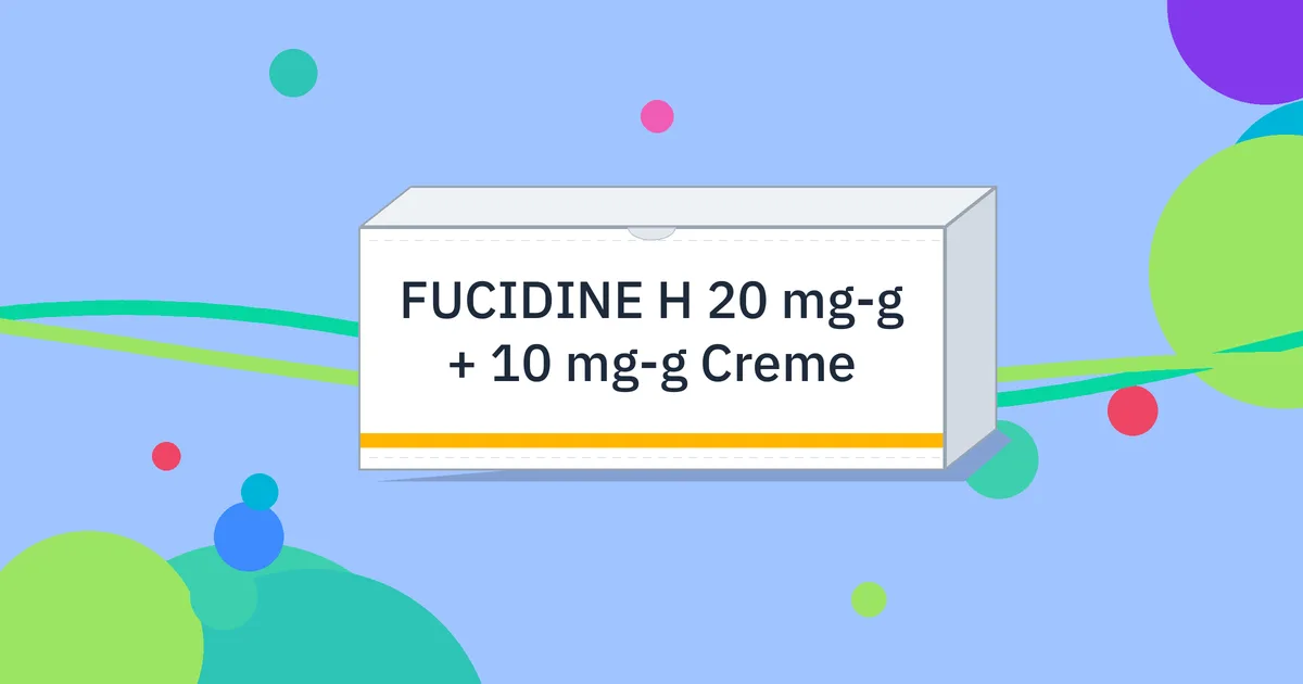 Symbolbild: Packung mit der Aufschrift FUCIDINE H 20 mg-g + 10 mg-g Creme (PZN 09079055) – Verfügbarkeit und Bezug in Apotheken in Frankfurt am Main