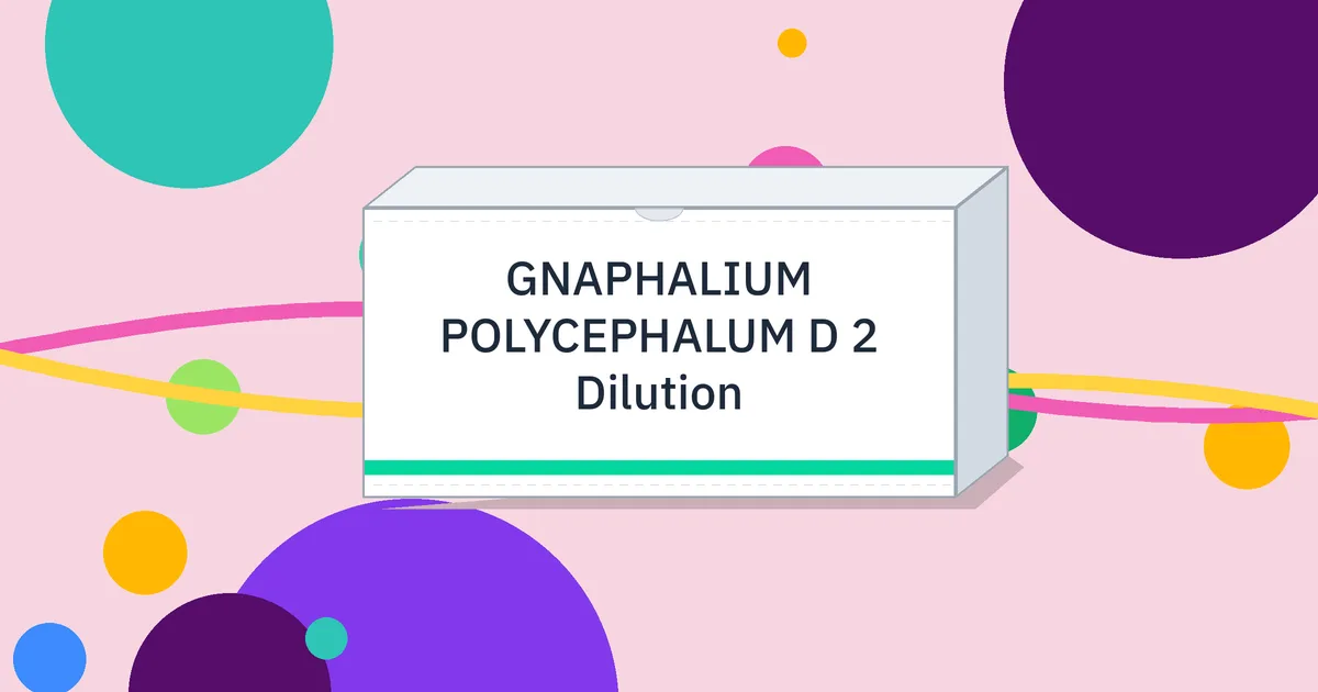 Symbolbild: Packung mit der Aufschrift GNAPHALIUM POLYCEPHALUM D 2 Dilution (PZN 02116770) – Verfügbarkeit und Bezug in Apotheken in Frankfurt am Main