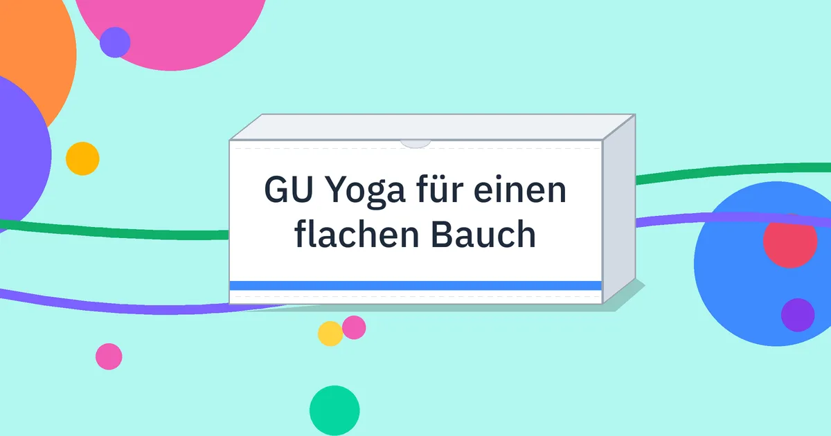 Symbolbild: Packung mit der Aufschrift GU Yoga für einen flachen Bauch (PZN 15992102) – Verfügbarkeit und Bezug in Apotheken in Frankfurt am Main