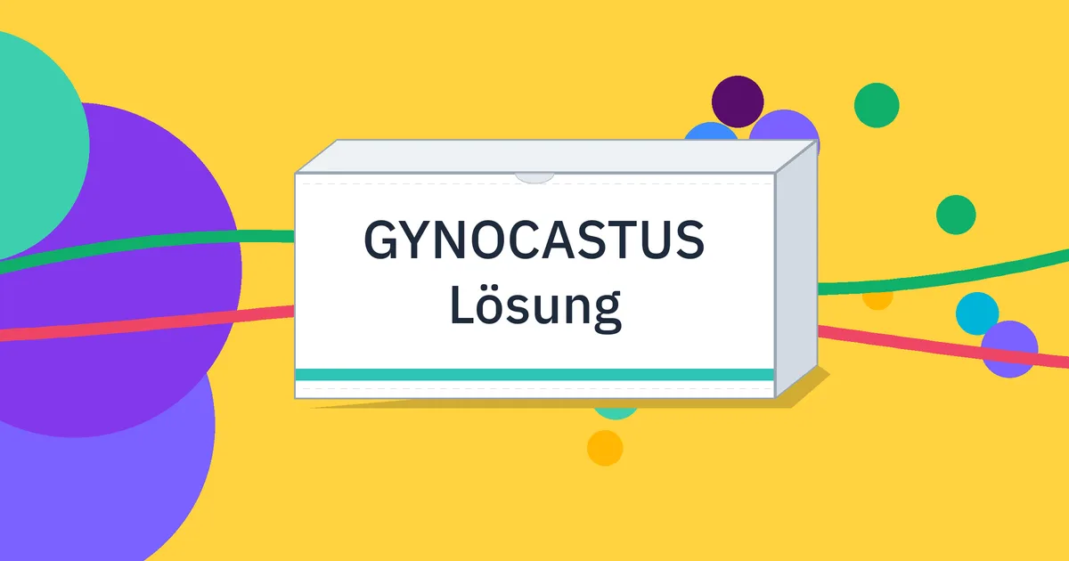 Symbolbild: Packung mit der Aufschrift GYNOCASTUS Lösung (PZN 04591363) – Verfügbarkeit und Bezug in Apotheken in Frankfurt am Main