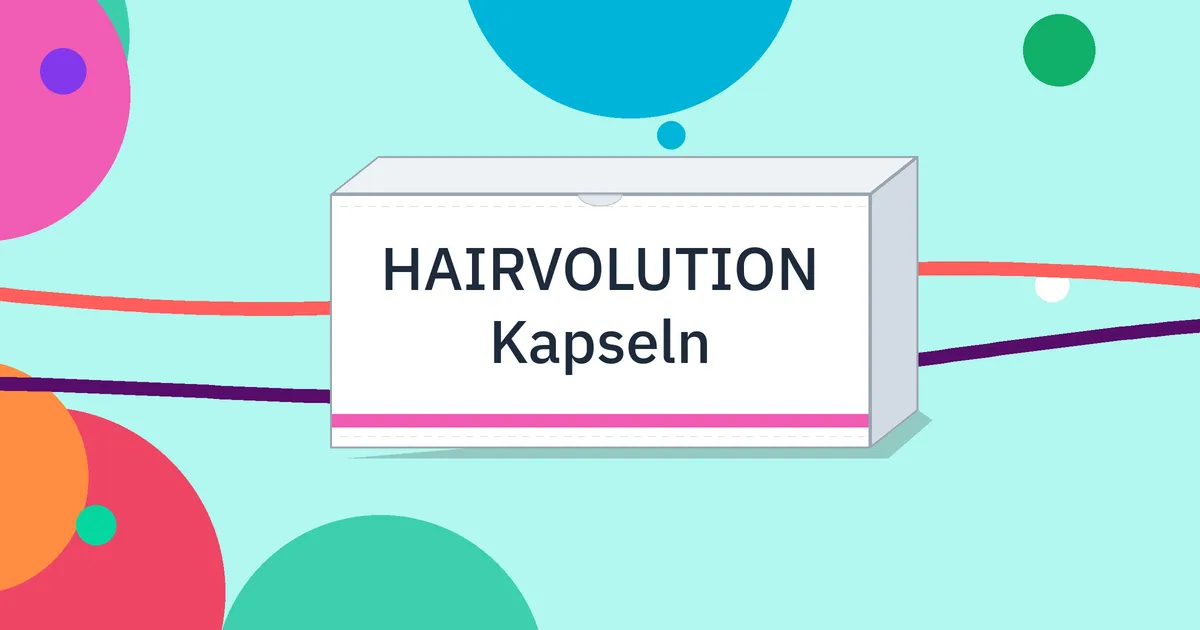 Symbolbild: Packung mit der Aufschrift HAIRVOLUTION Kapseln (PZN 16876243) – Verfügbarkeit und Bezug in Apotheken in Frankfurt am Main