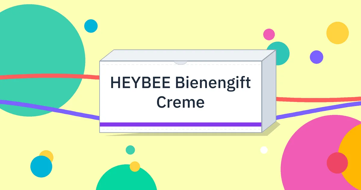 Symbolbild: Packung mit der Aufschrift HEYBEE Bienengift Creme (PZN 20912252) – Verfügbarkeit und Bezug in Apotheken in Frankfurt am Main