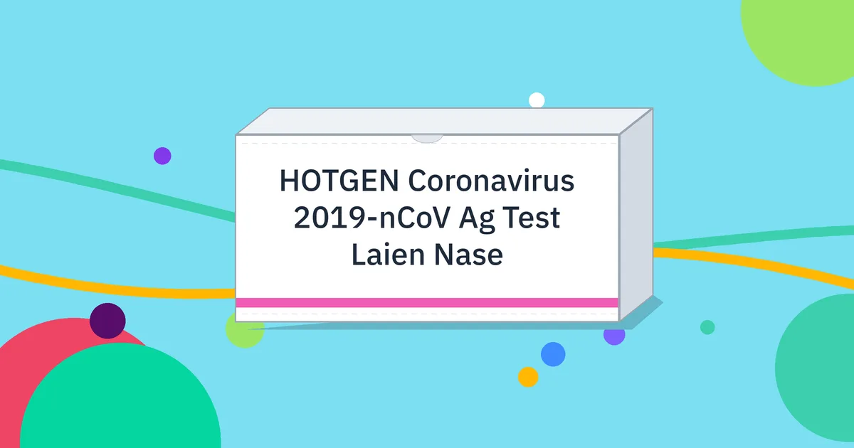 Symbolbild: Packung mit der Aufschrift HOTGEN Coronavirus 2019-nCoV Ag Test Laien Nase (PZN 17364516) – Verfügbarkeit und Bezug in Apotheken in Frankfurt am Main