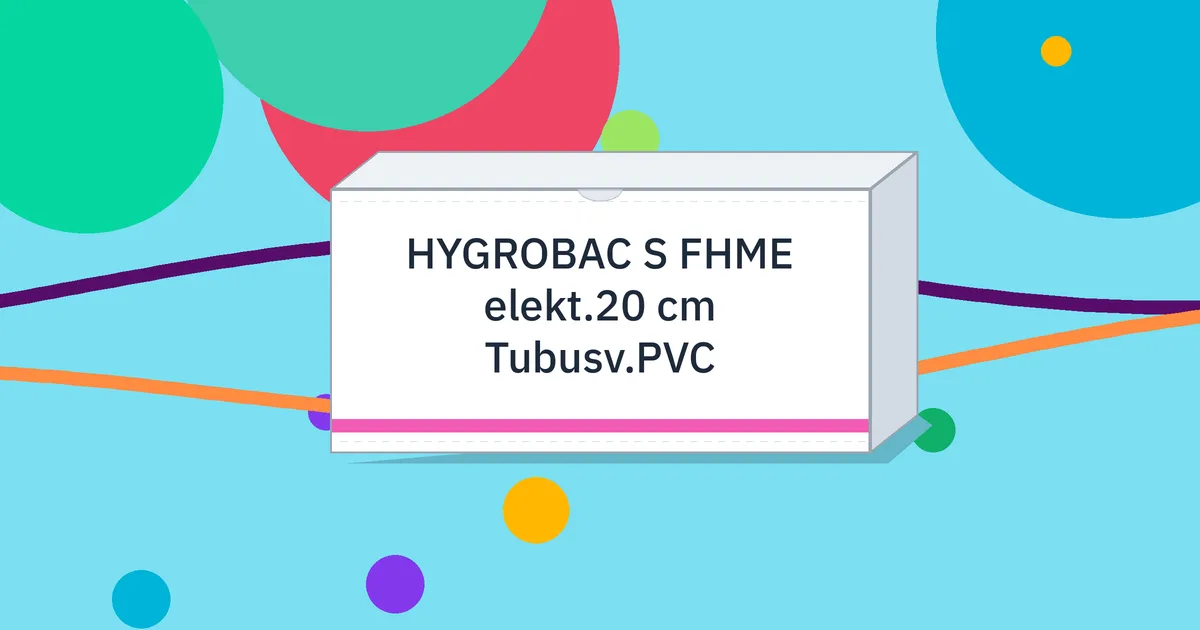 Symbolbild: Packung mit der Aufschrift HYGROBAC S FHME elekt.20 cm Tubusv.PVC (PZN 03166221) – Verfügbarkeit und Bezug in Apotheken in Frankfurt am Main