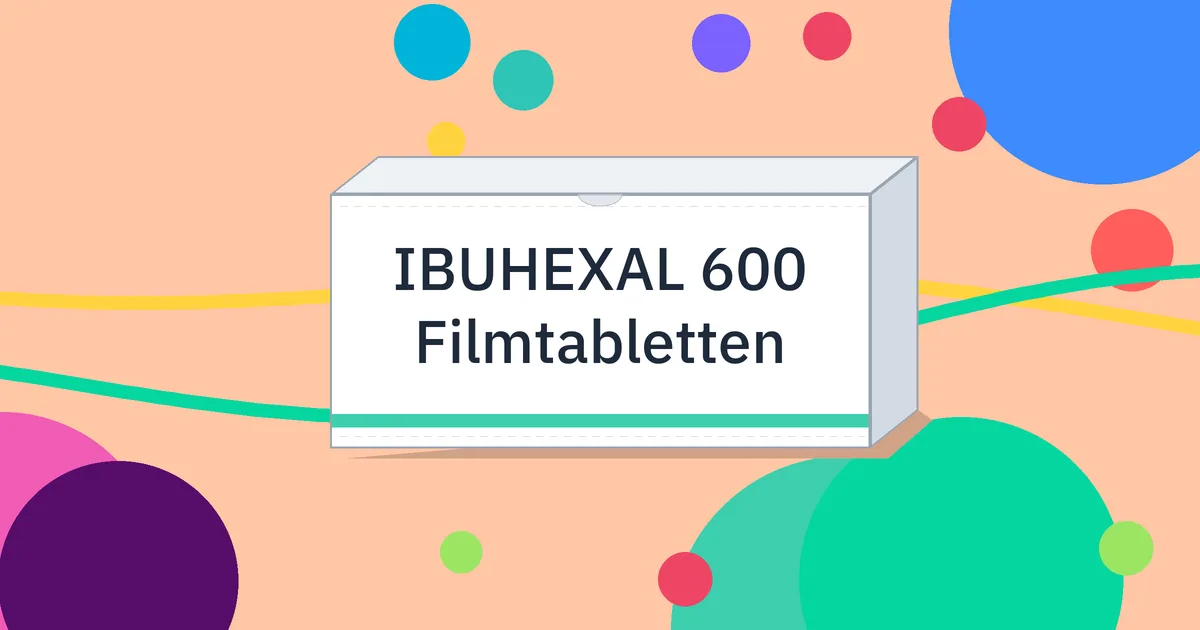 Symbolbild: Packung mit der Aufschrift IBUHEXAL 600 Filmtabletten (PZN 03674130) – Verfügbarkeit und Bezug in Apotheken in Frankfurt am Main