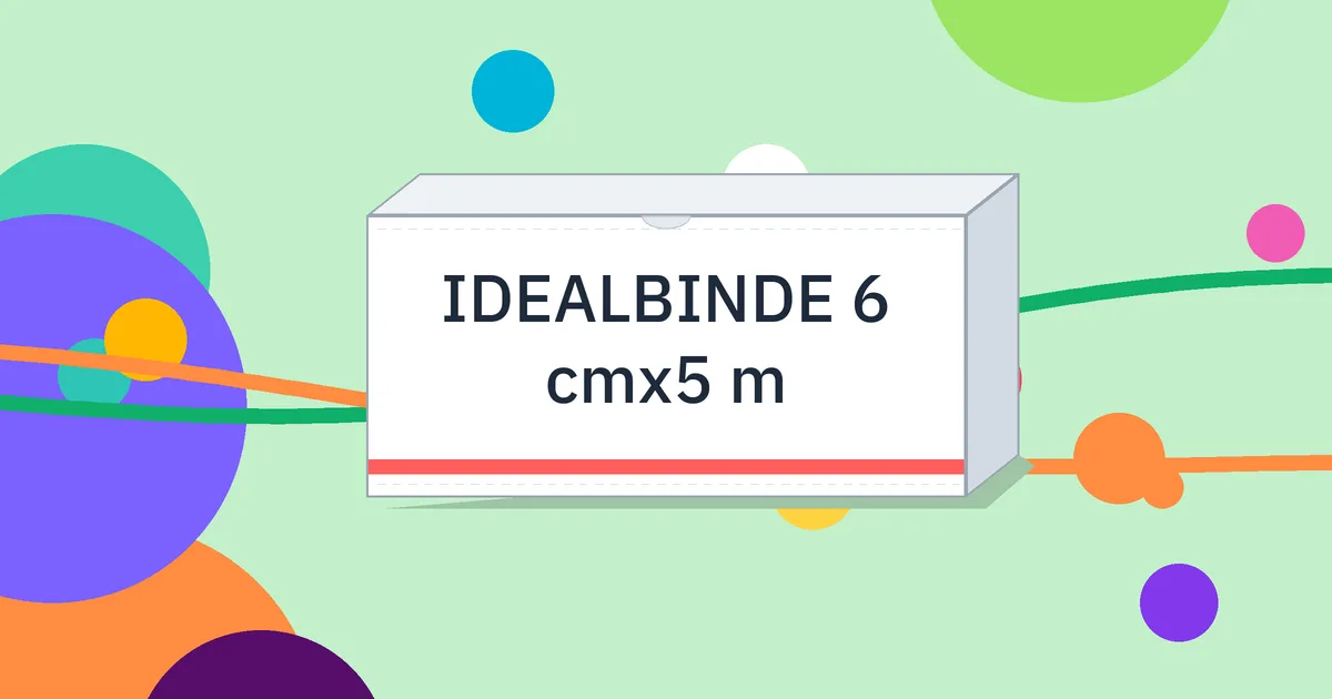 Symbolbild: Packung mit der Aufschrift IDEALBINDE 6 cmx5 m (PZN 07095848) – Verfügbarkeit und Bezug in Apotheken in Frankfurt am Main