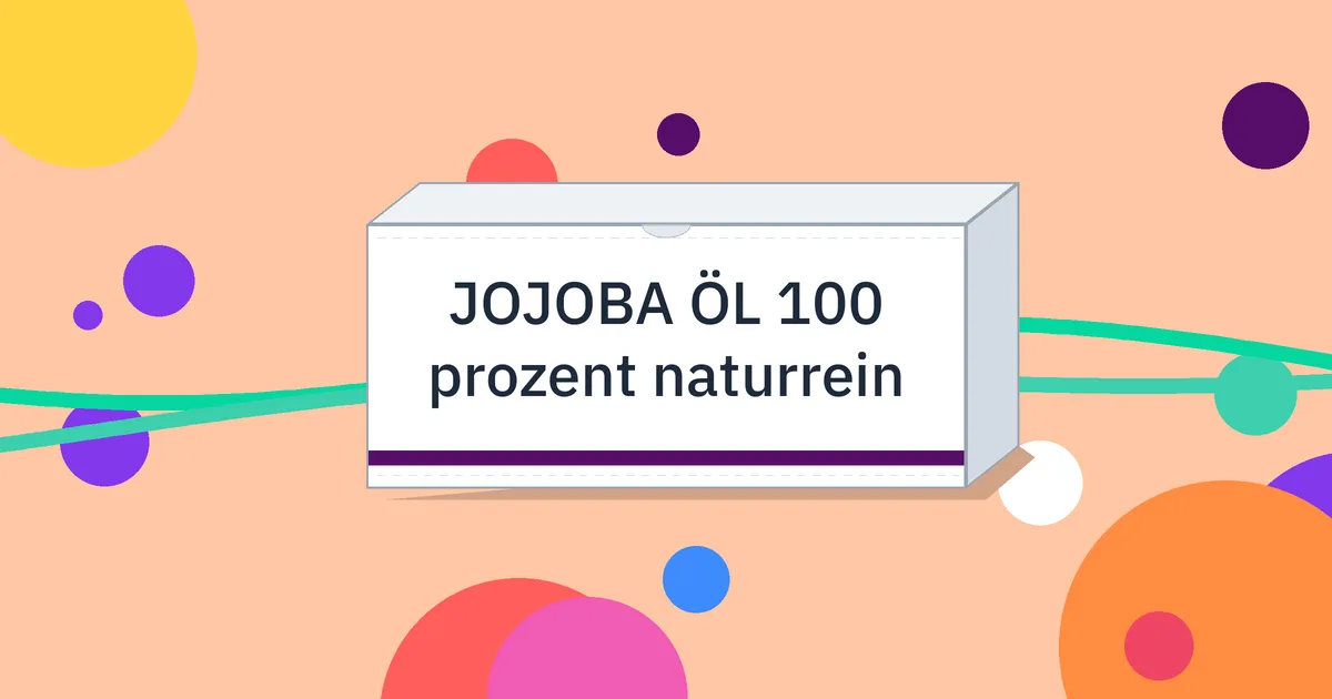 Symbolbild: Packung mit der Aufschrift JOJOBA ÖL 100 prozent naturrein (PZN 06495066) – Verfügbarkeit und Bezug in Apotheken in Frankfurt am Main