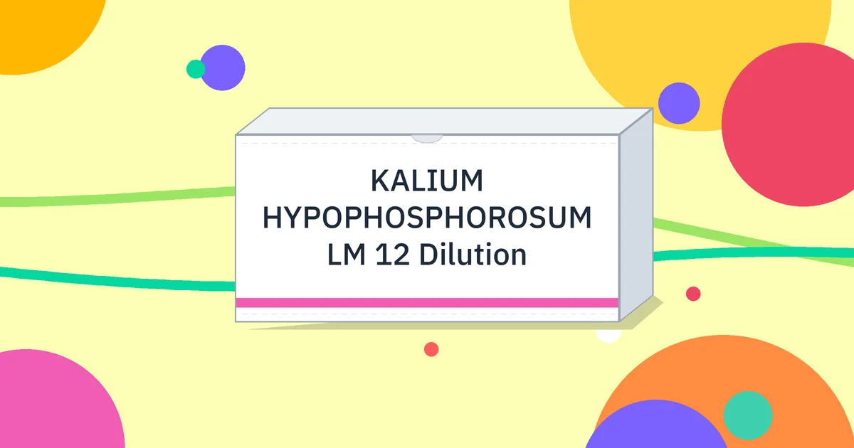 Symbolbild: Packung mit der Aufschrift KALIUM HYPOPHOSPHOROSUM LM 12 Dilution (PZN 12921975) – Verfügbarkeit und Bezug in Apotheken in Frankfurt am Main