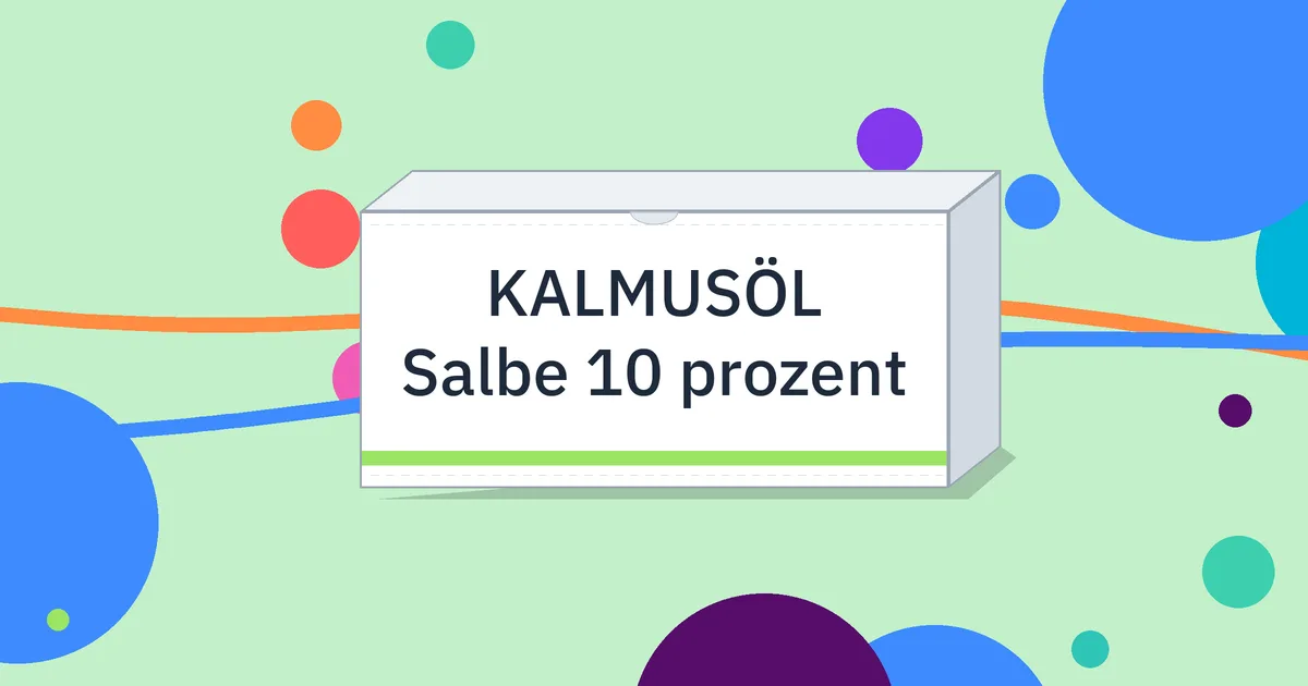 Symbolbild: Packung mit der Aufschrift KALMUSÖL Salbe 10 prozent (PZN 16572939) – Verfügbarkeit und Bezug in Apotheken in Frankfurt am Main
