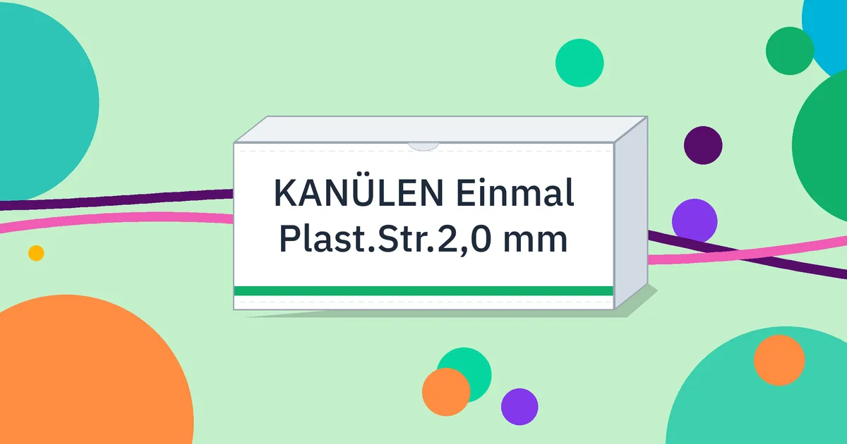 Symbolbild: Packung mit der Aufschrift KANÜLEN Einmal Plast.Str.2,0 mm (PZN 01963812) – Verfügbarkeit und Bezug in Apotheken in Frankfurt am Main