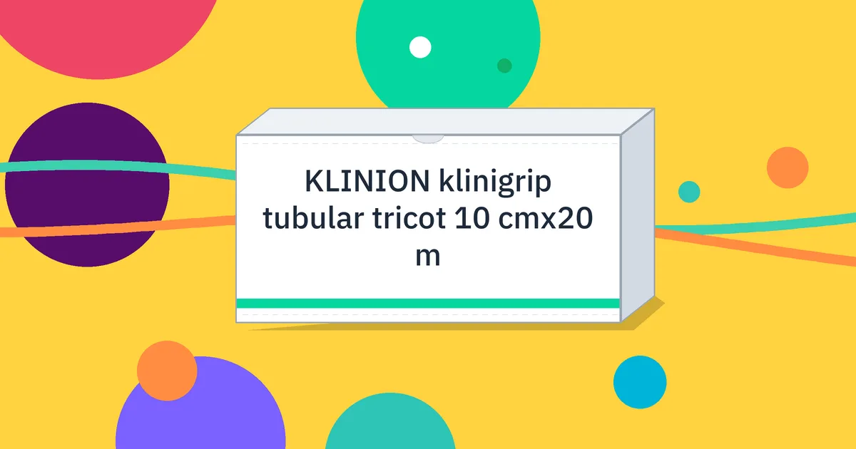 Symbolbild: Packung mit der Aufschrift KLINION klinigrip tubular tricot 10 cmx20 m (PZN 19851781) – Verfügbarkeit und Bezug in Apotheken in Frankfurt am Main