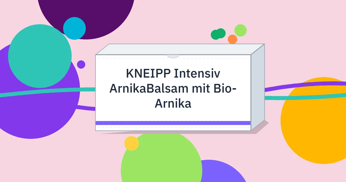 Symbolbild: Packung mit der Aufschrift KNEIPP Intensiv ArnikaBalsam mit Bio-Arnika (PZN 19479258) – Verfügbarkeit und Bezug in Apotheken in Frankfurt am Main