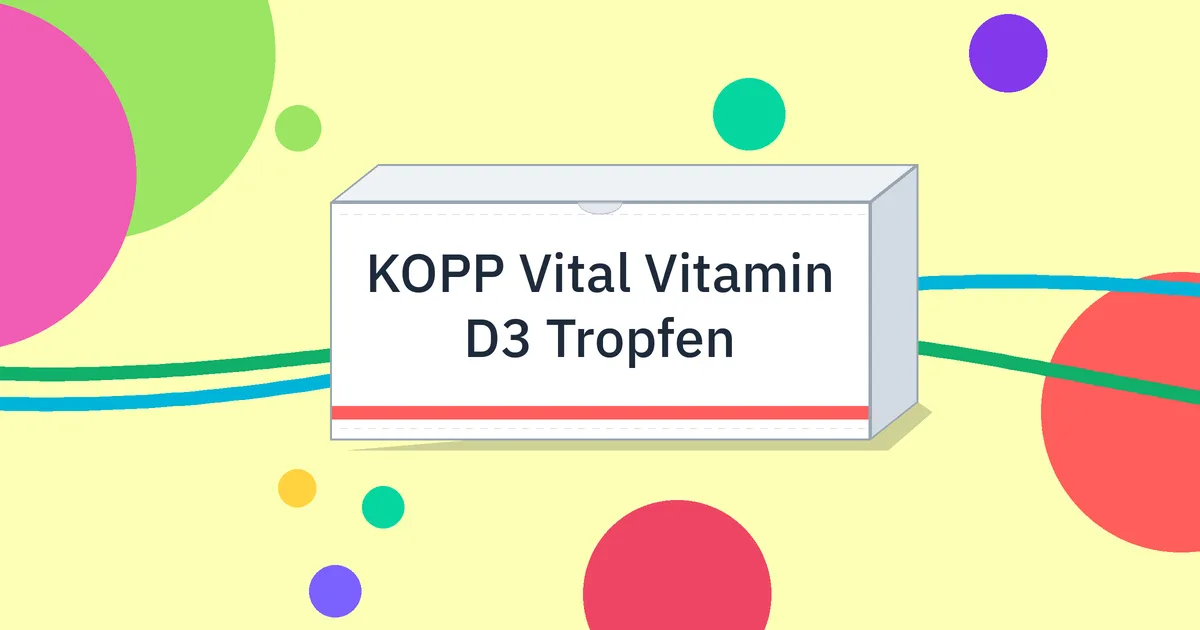 Symbolbild: Packung mit der Aufschrift KOPP Vital Vitamin D3 Tropfen (PZN 18811147) – Verfügbarkeit und Bezug in Apotheken in Frankfurt am Main