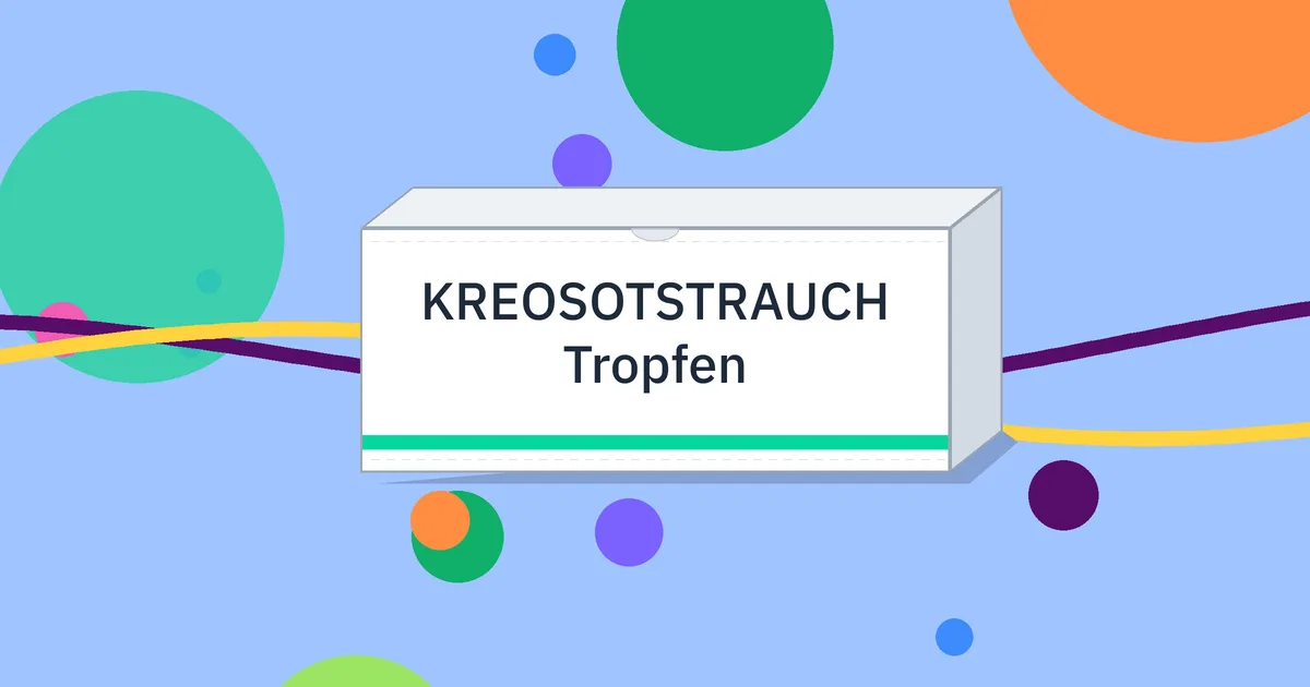 Symbolbild: Packung mit der Aufschrift KREOSOTSTRAUCH Tropfen (PZN 19141714) – Verfügbarkeit und Bezug in Apotheken in Frankfurt am Main