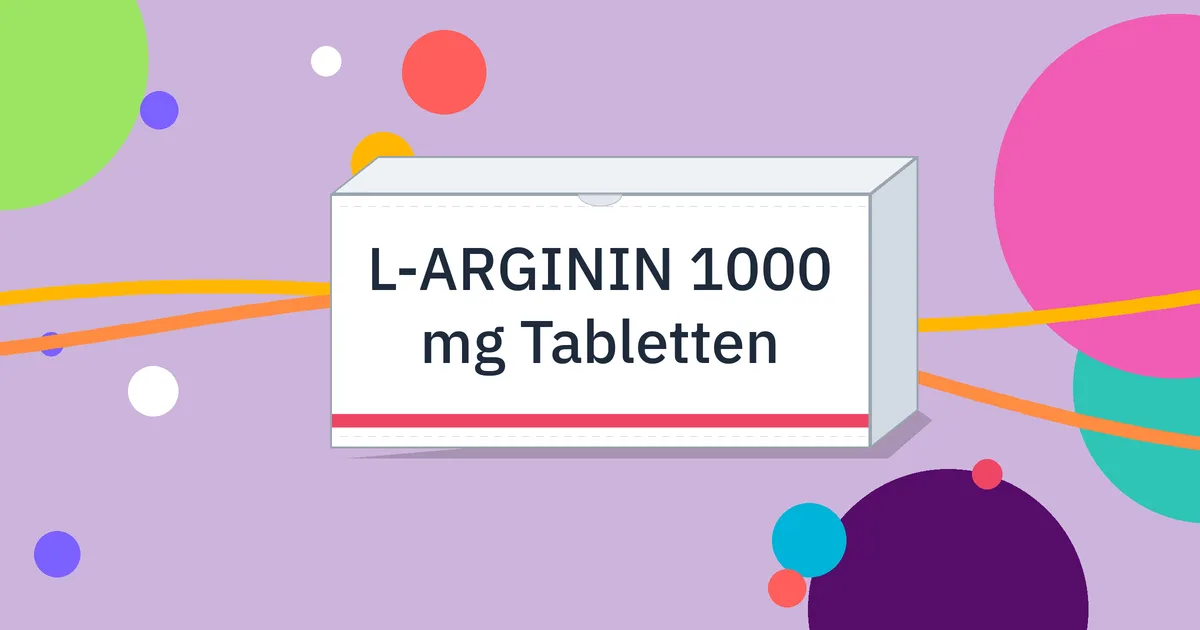 Symbolbild: Packung mit der Aufschrift L-ARGININ 1000 mg Tabletten (PZN 12408605) – Verfügbarkeit und Bezug in Apotheken in Frankfurt am Main