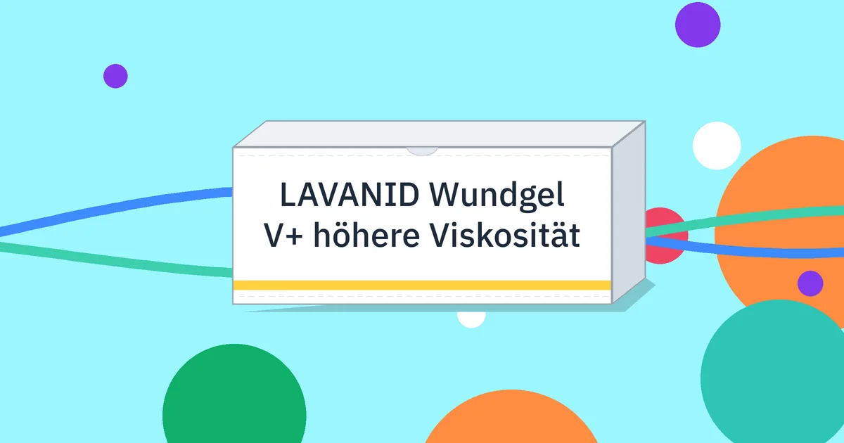 Symbolbild: Packung mit der Aufschrift LAVANID Wundgel V+ höhere Viskosität (PZN 13909189) – Verfügbarkeit und Bezug in Apotheken in Frankfurt am Main
