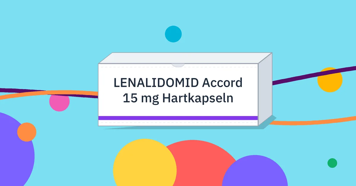 Symbolbild: Packung mit der Aufschrift LENALIDOMID Accord 15 mg Hartkapseln (PZN 17270910) – Verfügbarkeit und Bezug in Apotheken in Frankfurt am Main