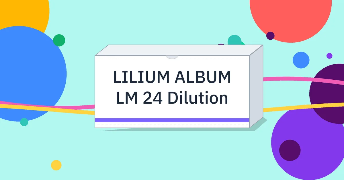 Symbolbild: Packung mit der Aufschrift LILIUM ALBUM LM 24 Dilution (PZN 12930804) – Verfügbarkeit und Bezug in Apotheken in Frankfurt am Main