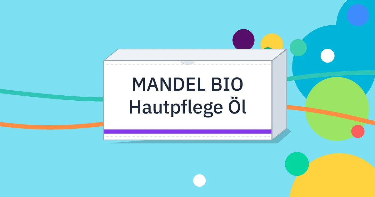 Symbolbild: Packung mit der Aufschrift MANDEL BIO Hautpflege Öl (PZN 11278201) – Verfügbarkeit und Bezug in Apotheken in Frankfurt am Main