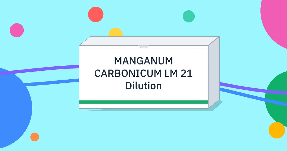 Symbolbild: Packung mit der Aufschrift MANGANUM CARBONICUM LM 21 Dilution (PZN 12942925) – Verfügbarkeit und Bezug in Apotheken in Frankfurt am Main