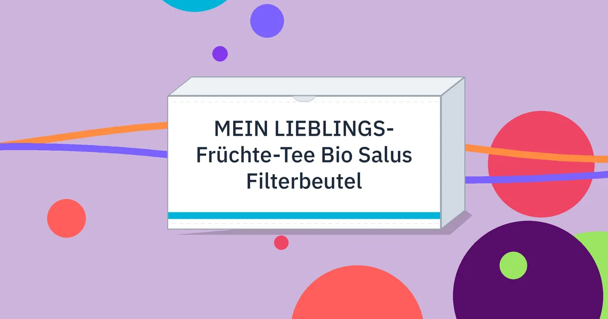 Symbolbild: Packung mit der Aufschrift MEIN LIEBLINGS-Früchte-Tee Bio Salus Filterbeutel (PZN 00249863) – Verfügbarkeit und Bezug in Apotheken in Frankfurt am Main