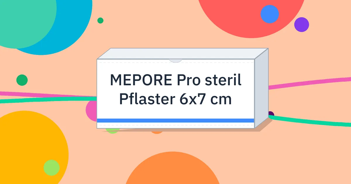 Symbolbild: Packung mit der Aufschrift MEPORE Pro steril Pflaster 6x7 cm (PZN 09314705) – Verfügbarkeit und Bezug in Apotheken in Frankfurt am Main