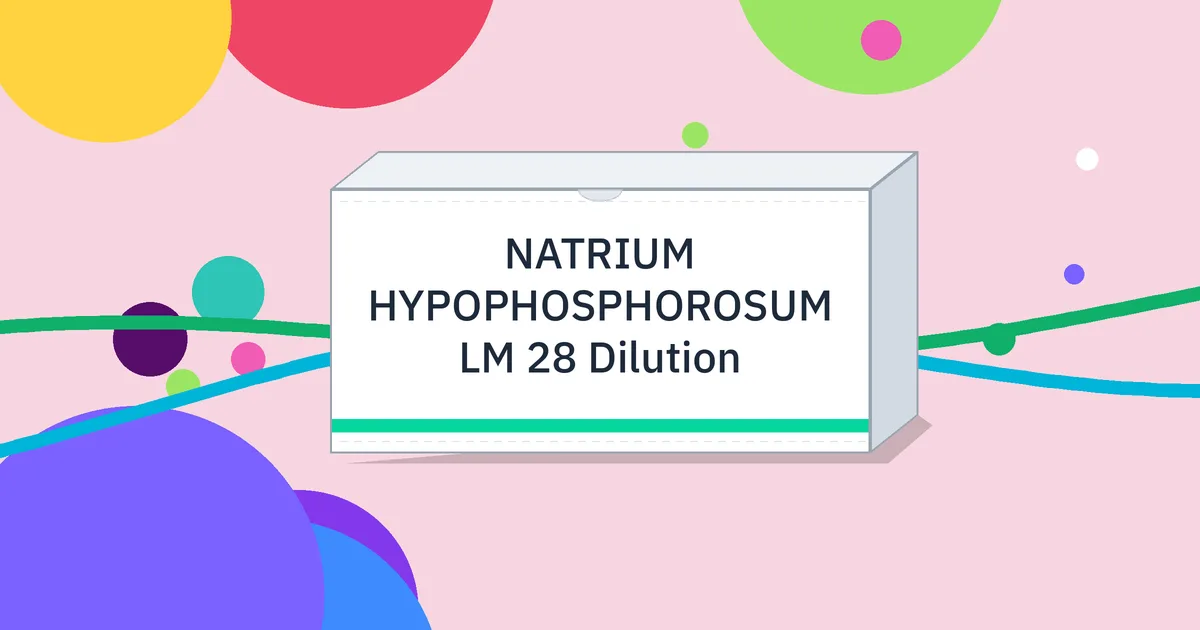 Symbolbild: Packung mit der Aufschrift NATRIUM HYPOPHOSPHOROSUM LM 28 Dilution (PZN 12963620) – Verfügbarkeit und Bezug in Apotheken in Frankfurt am Main
