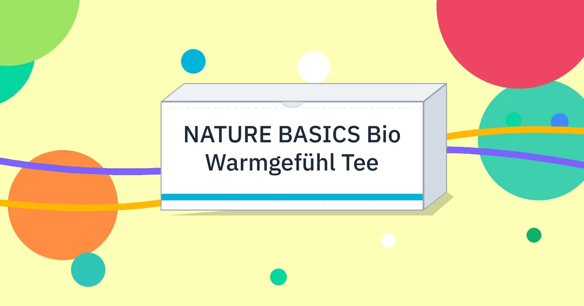 Symbolbild: Packung mit der Aufschrift NATURE BASICS Bio Warmgefühl Tee (PZN 18312668) – Verfügbarkeit und Bezug in Apotheken in Frankfurt am Main