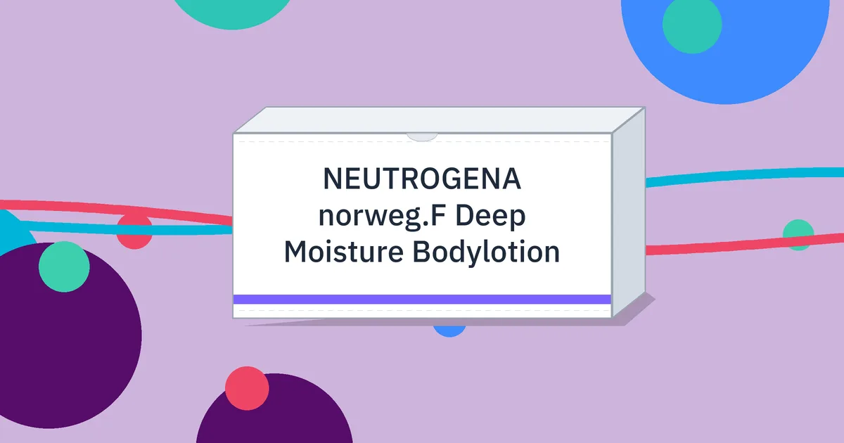 Symbolbild: Packung mit der Aufschrift NEUTROGENA norweg.F Deep Moisture Bodylotion (PZN 19909109) – Verfügbarkeit und Bezug in Apotheken in Frankfurt am Main