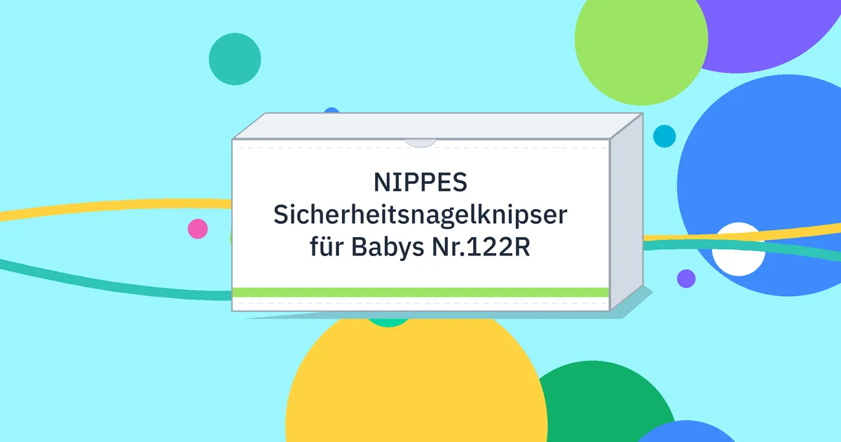 Symbolbild: Packung mit der Aufschrift NIPPES Sicherheitsnagelknipser für Babys Nr.122R (PZN 11034628) – Verfügbarkeit und Bezug in Apotheken in Frankfurt am Main