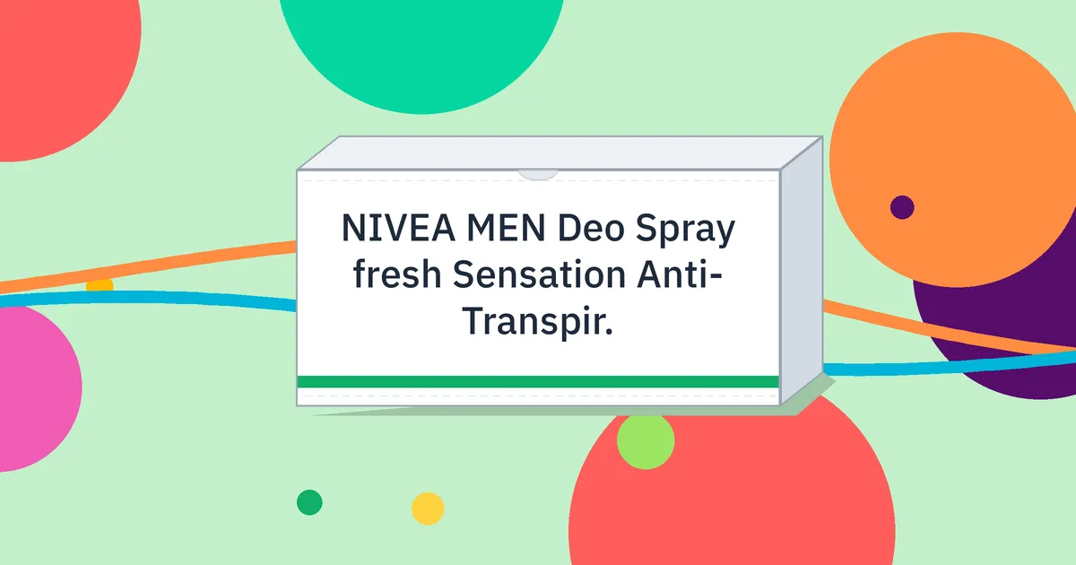 Symbolbild: Packung mit der Aufschrift NIVEA MEN Deo Spray fresh Sensation Anti-Transpir. (PZN 18912055) – Verfügbarkeit und Bezug in Apotheken in Frankfurt am Main